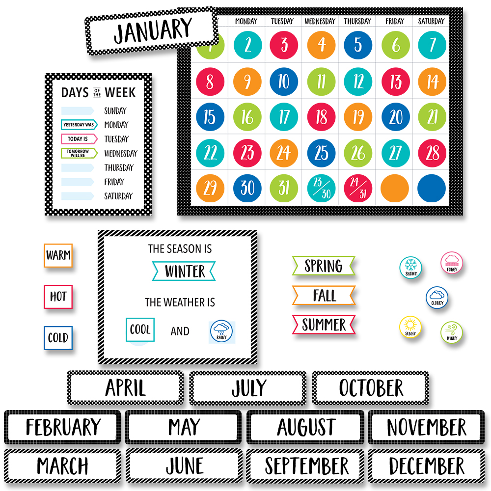 Creative Teaching Press® Core Decor Bulletin Board Calendar Set ...